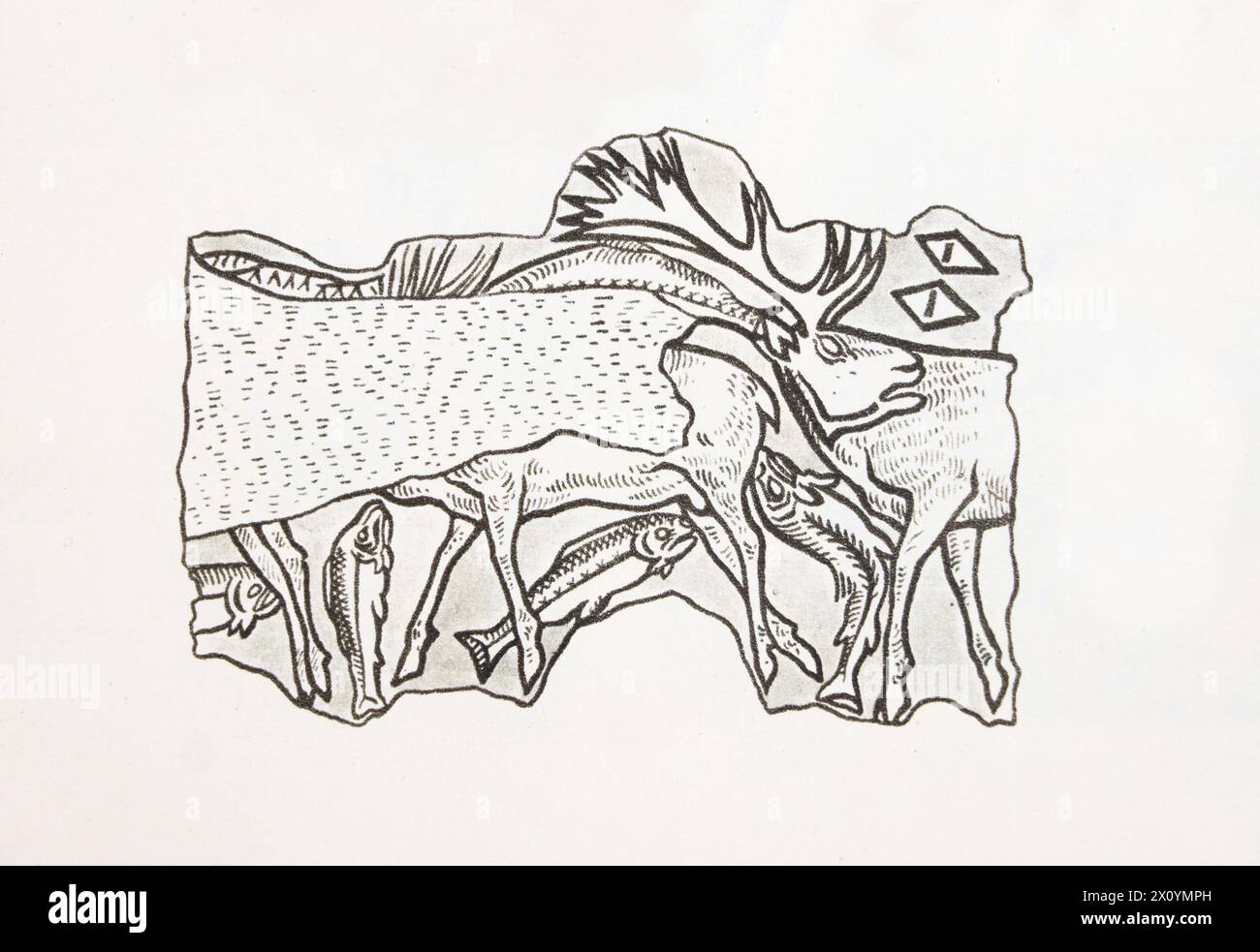 Stone age cave painting hi-res stock photography and images - Alamy