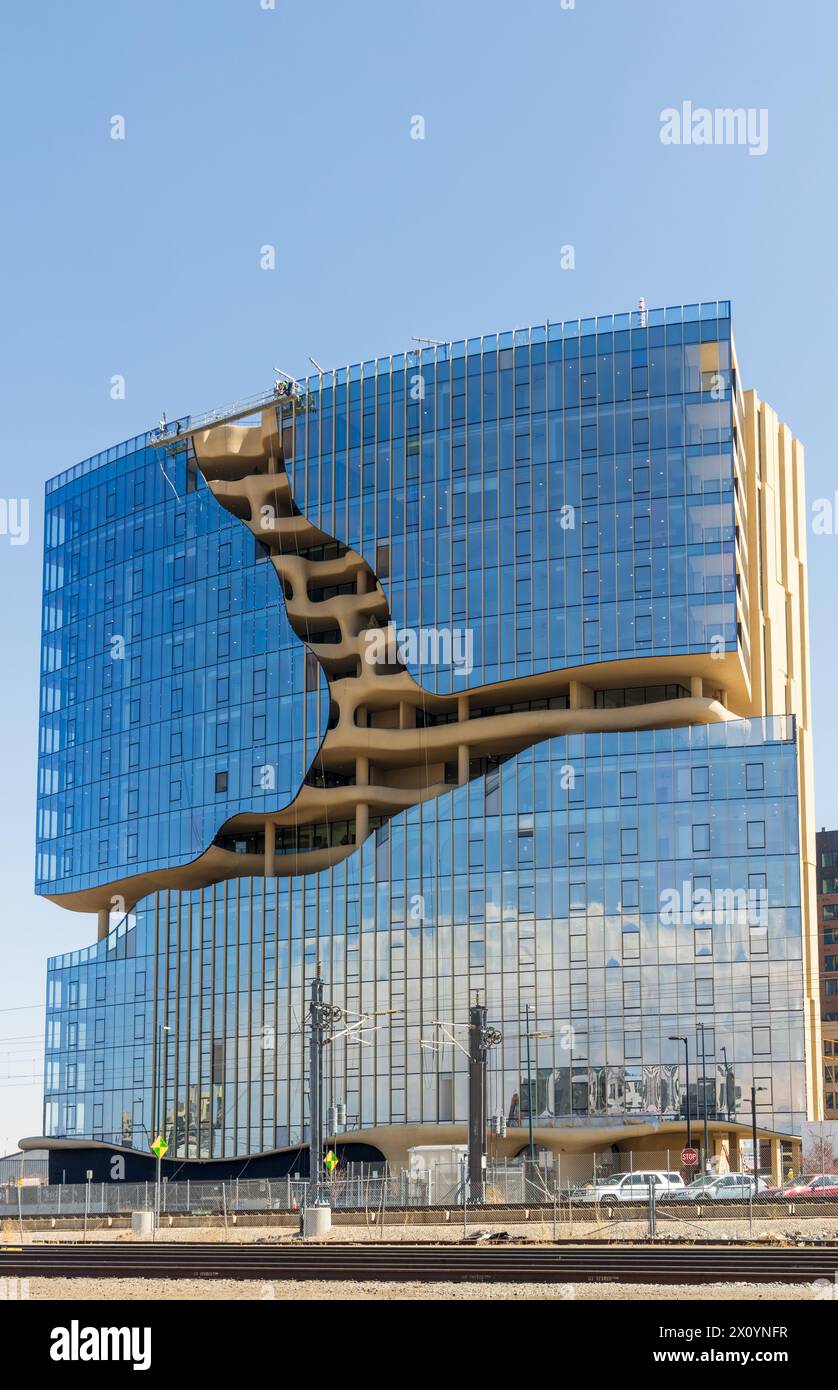 Denver, Colorado - March 31, 2024: Construction of Elyria Swansea’s 16 ...