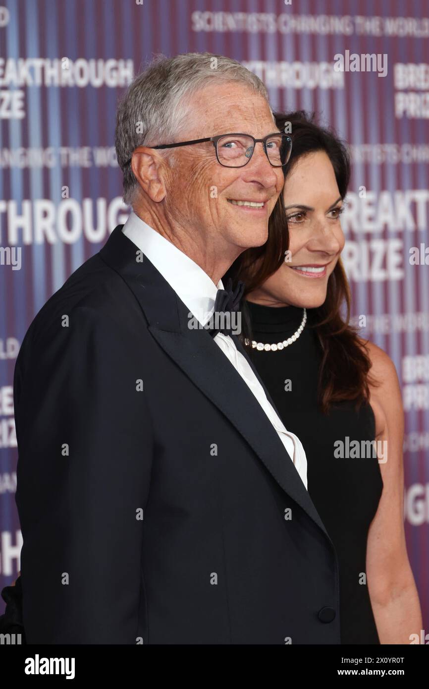 Bill Gates and Paula Hurd attends the 2024 Breakthrough Prize Ceremony ...