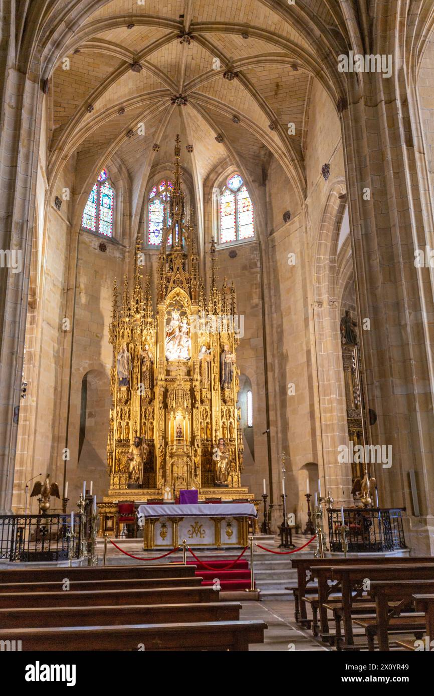 Altarpiece in Church of Santa María de la Asunción y del Manzano ...
