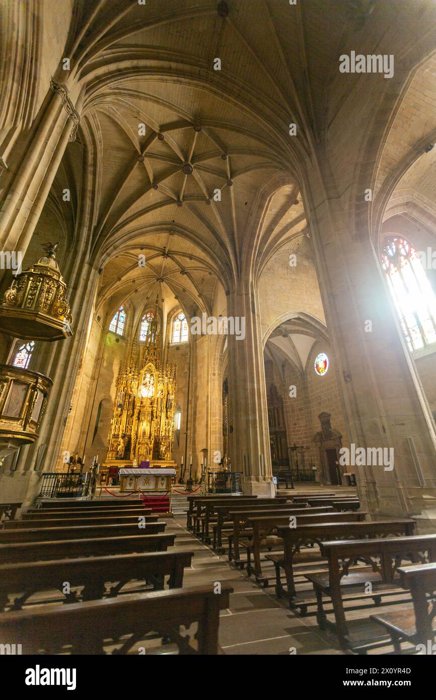 Altarpiece in Church of Santa María de la Asunción y del Manzano ...