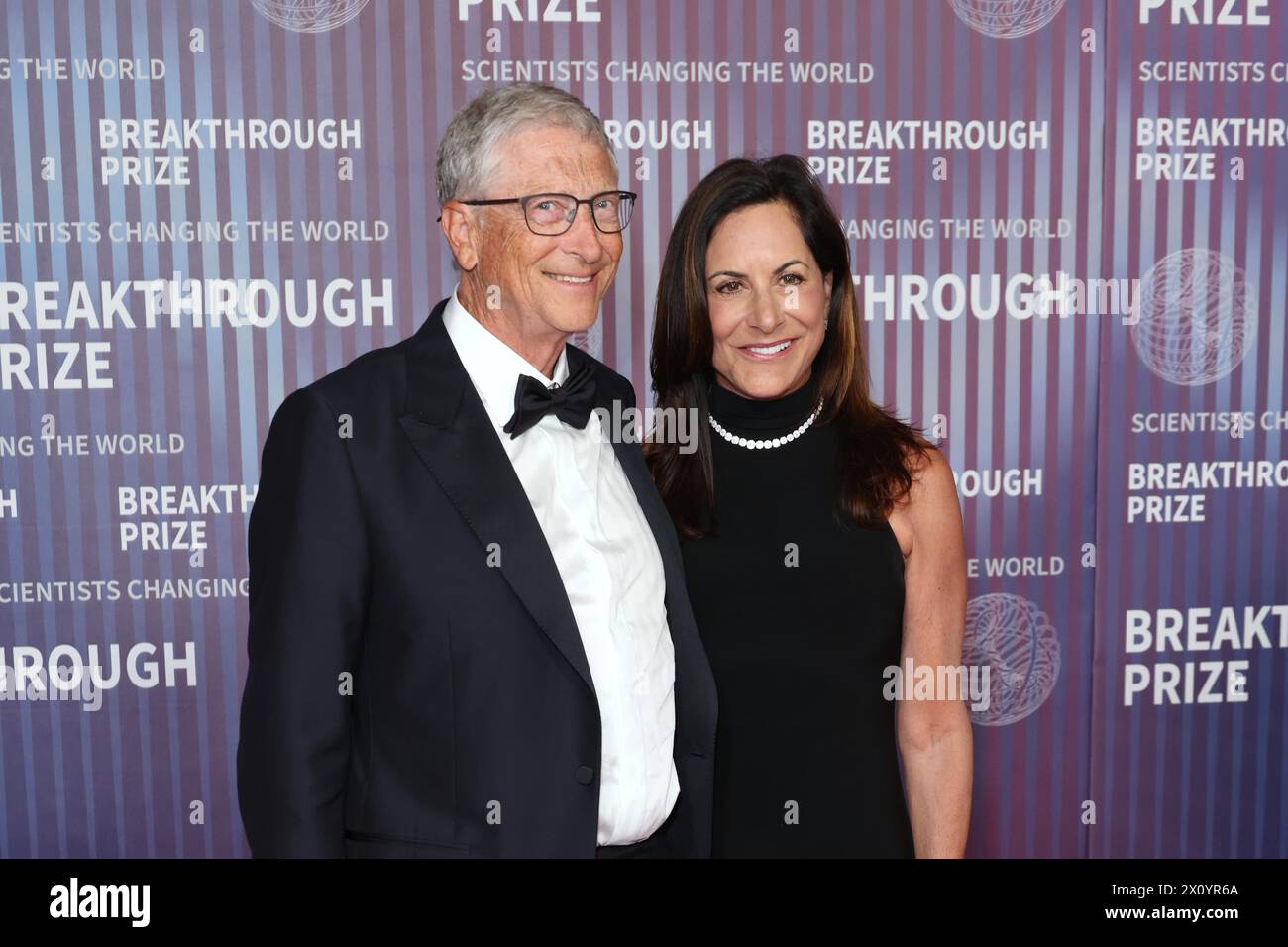 Bill Gates and Paula Hurd attends the 2024 Breakthrough Prize Ceremony ...