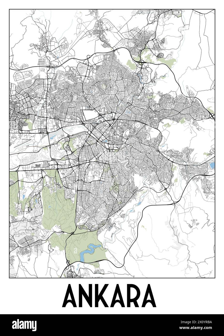 Ankara turkey city town Stock Vector Images - Alamy