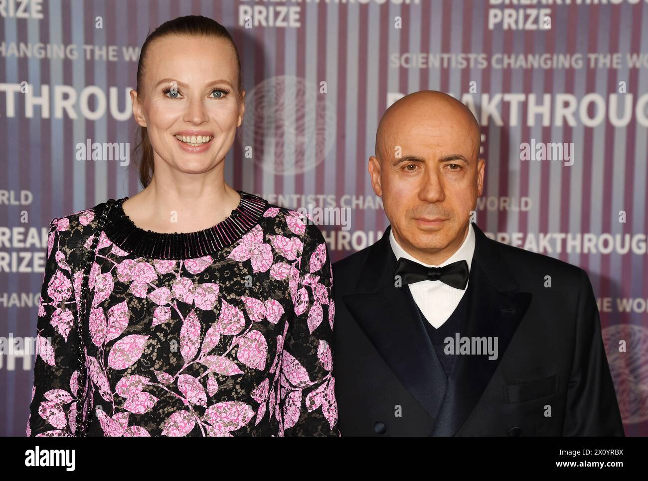 LOS ANGELES, CALIFORNIA - APRIL 13: (L-R) Julia Milner and Yuri Milner ... LOS ANGELES, CALIFORNIA - APRIL 13: (L-R) Julia Milner and Yuri Milner ...