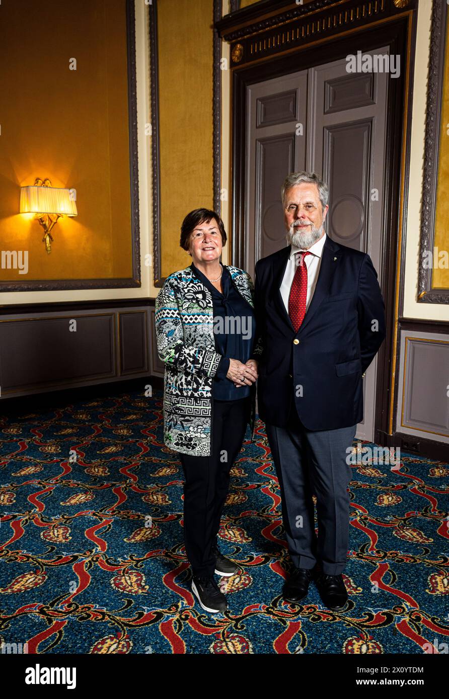 THE HAGUE, NETHERLANDS - APRIL 13: Herzog Borwin zu Mecklenburg and ...