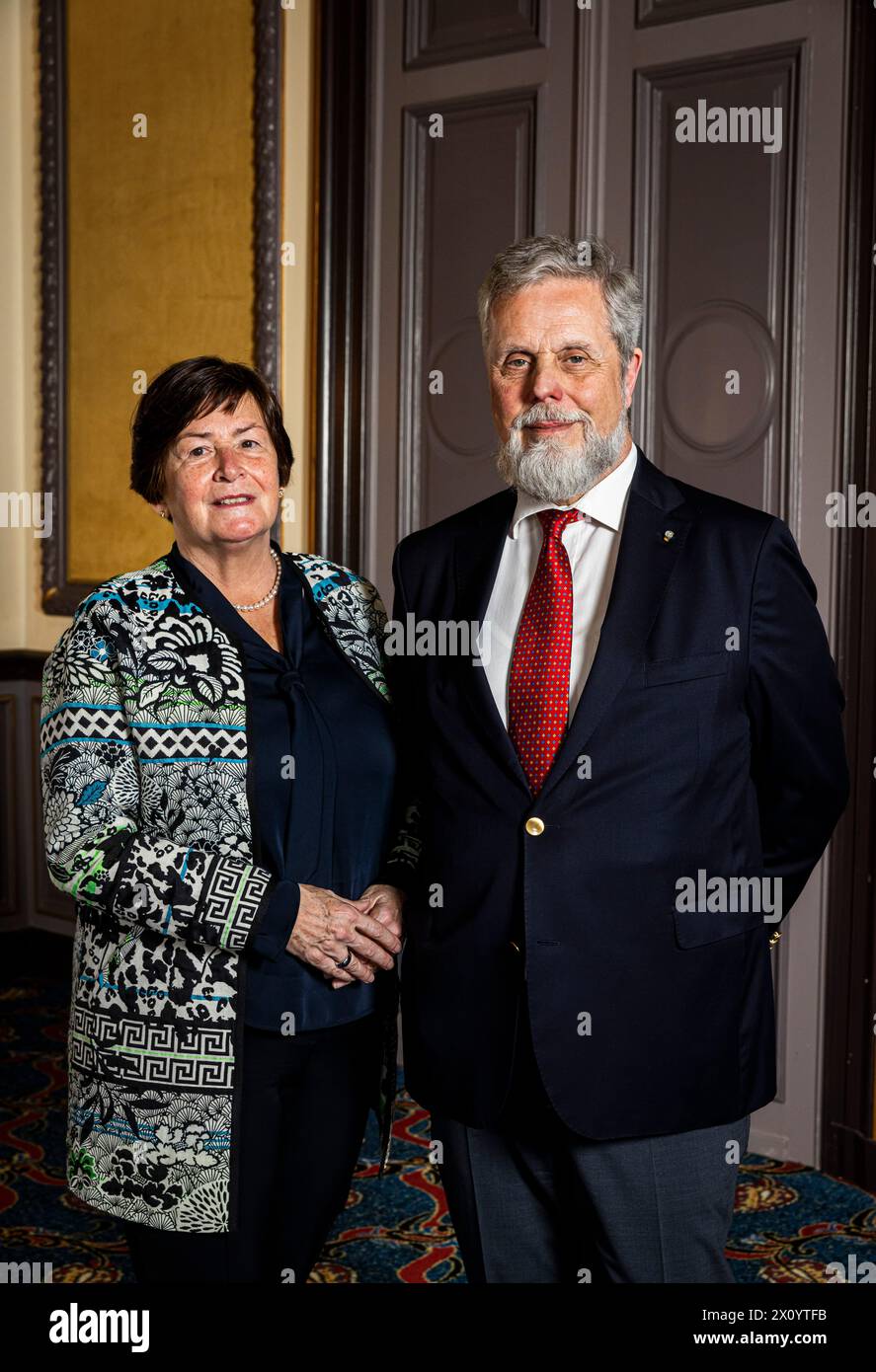 THE HAGUE, NETHERLANDS - APRIL 13: Herzog Borwin zu Mecklenburg and ...