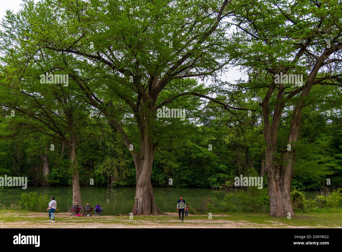 Bandera, Texas - April 8, 2024: People waiting for the solar eclipse in ...