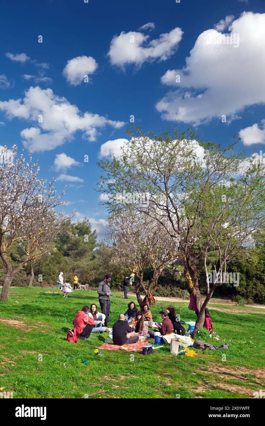 Families and friends enjoy their pic nic during Clean Monday, a ...