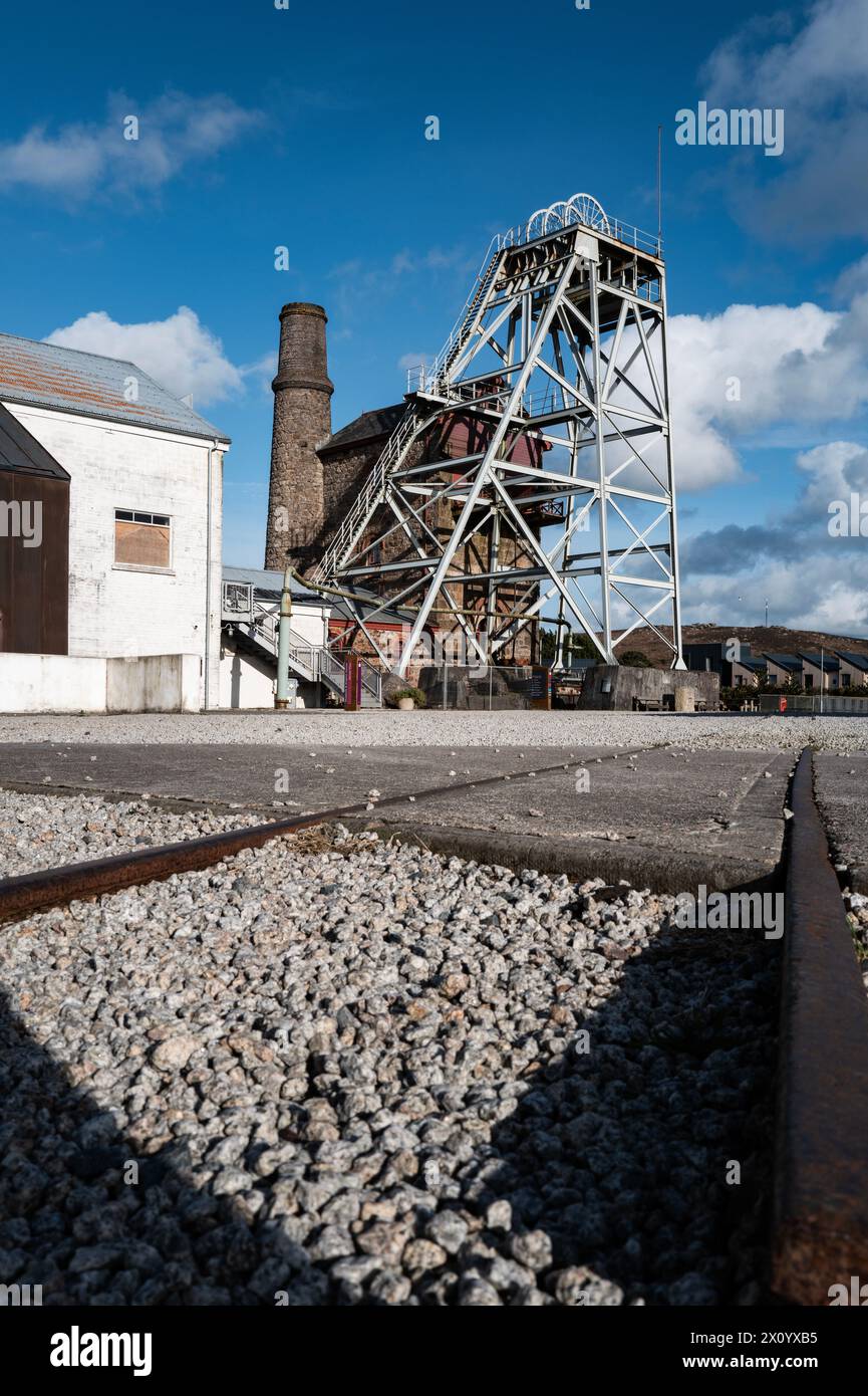 HEARTLANDS POOL CAMBORNE WORLD HERITAGE SITE MINING ENGINE HOUSE Stock ...