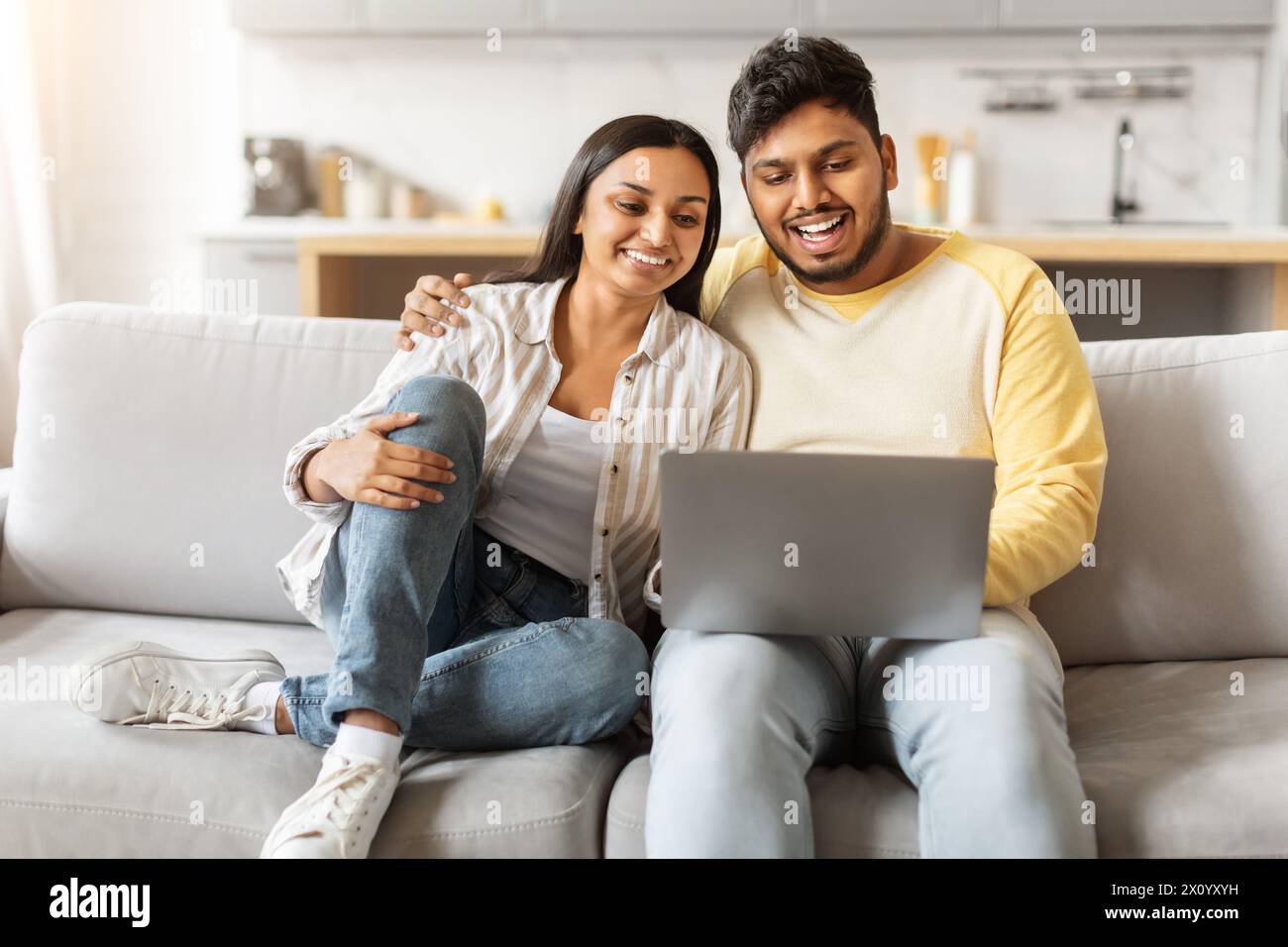 Cozy indian couple hi-res stock photography and images - Alamy