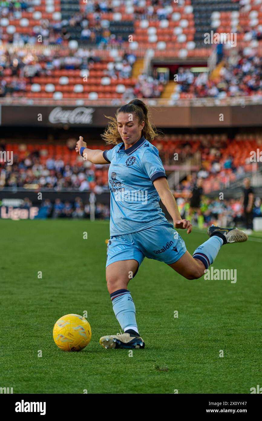 Erika Gonzalez Lombidez of Levante UD Female in action during the Liga ...