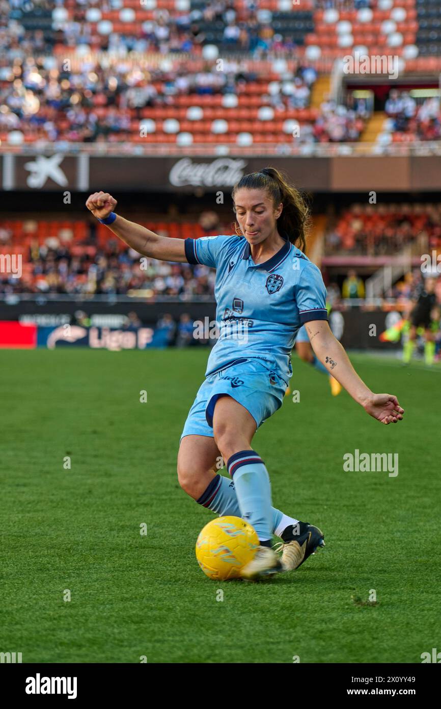 Erika Gonzalez Lombidez of Levante UD Female in action during the Liga ...