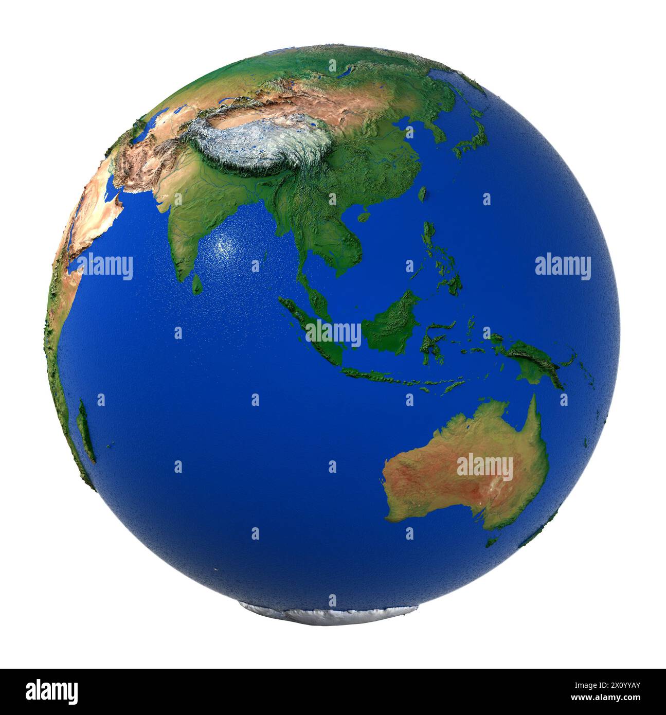 3d render of the Earth isolated on white background Stock Photo - Alamy