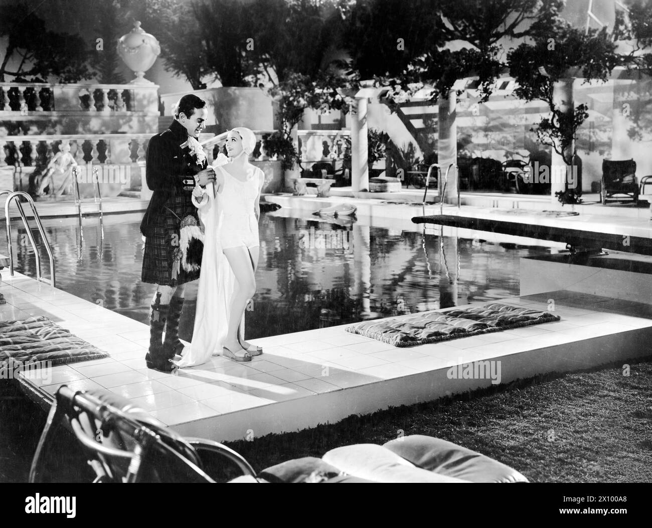 Richard Carlson, Janet Gaynor, on-set of the film, "The Young In Heart ...