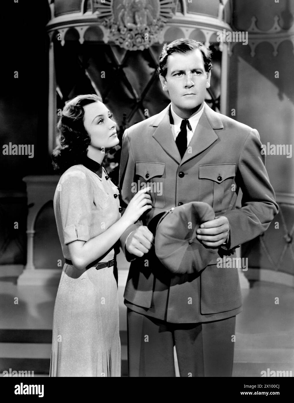 Andrea Leeds, Joel McCrea, on-set of the film, "Youth Takes A Fling ...