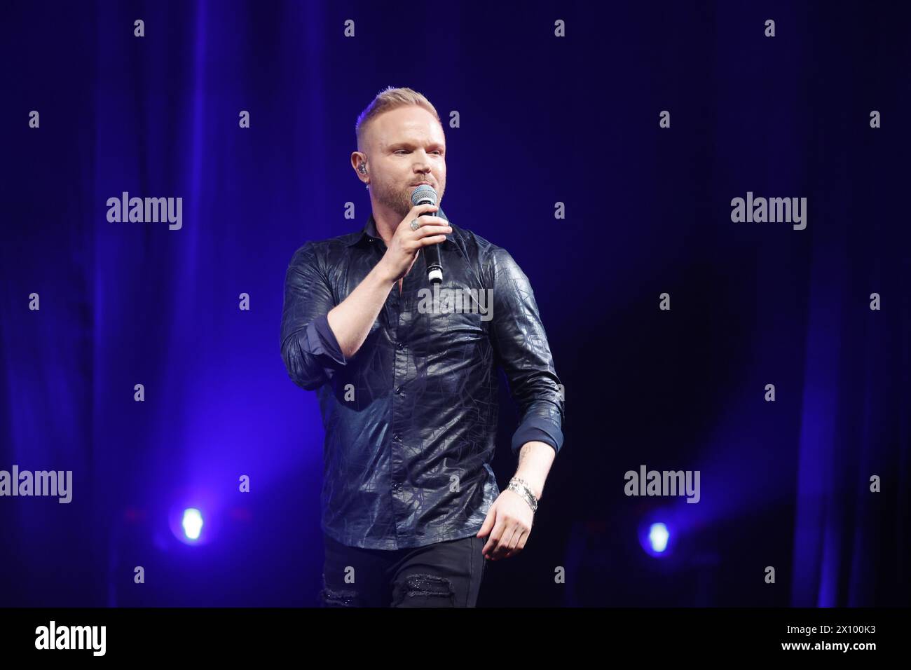 STOCKHOLM, Sweden. , . performs during the concert Nordic Eurovision ...