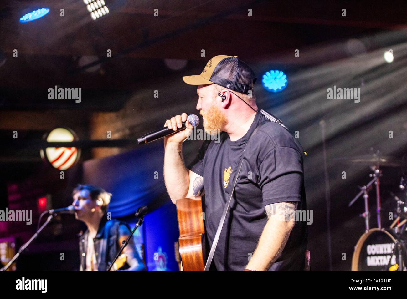 Canadian country music artist Tyler Joe Miller performs during the 2024 ...