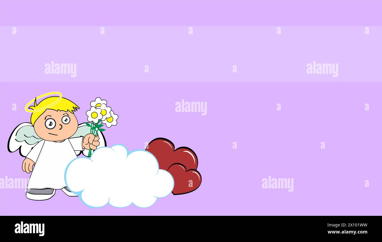 angel kid cartoon expression background in vector format Stock Vector ...