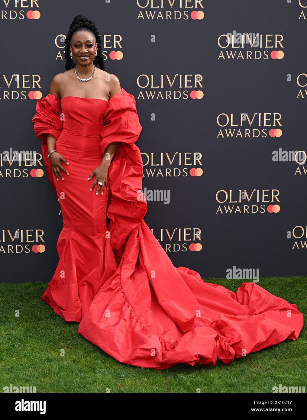 London, UK. April 14th, 2024. Beverley Knight arriving at The Olivier ...