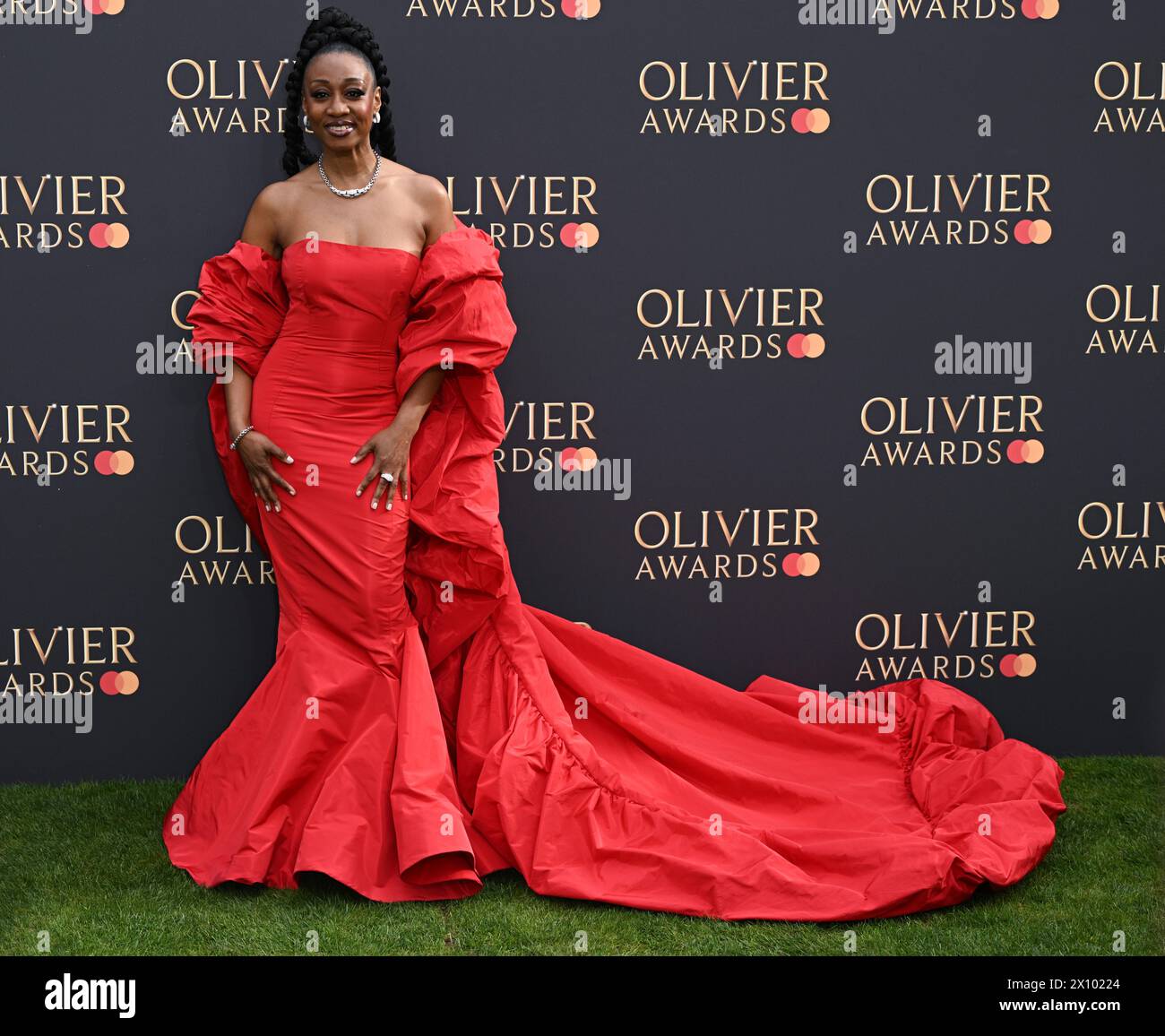 London, UK. April 14th, 2024. Beverley Knight arriving at The Olivier ...