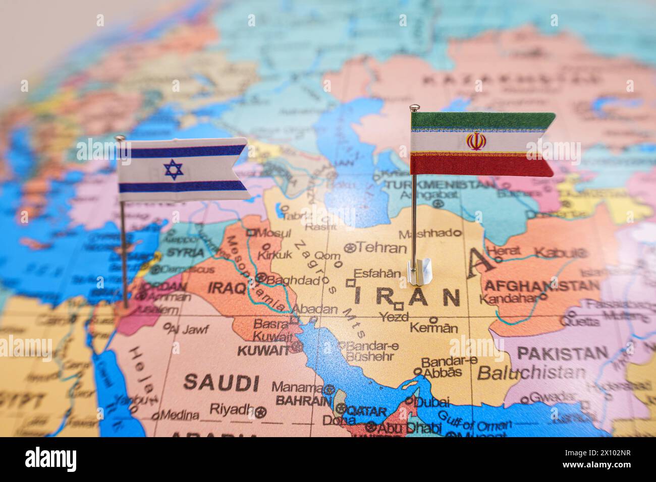 Iran war map hi-res stock photography and images - Alamy