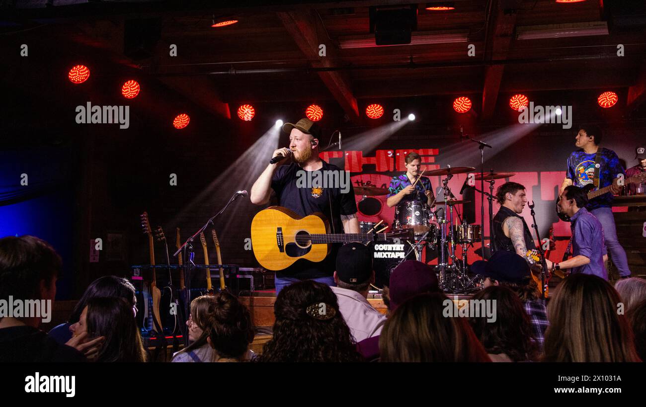 Edmonton, Canada. 12th Apr, 2024. Canadian country music artist Tyler ...