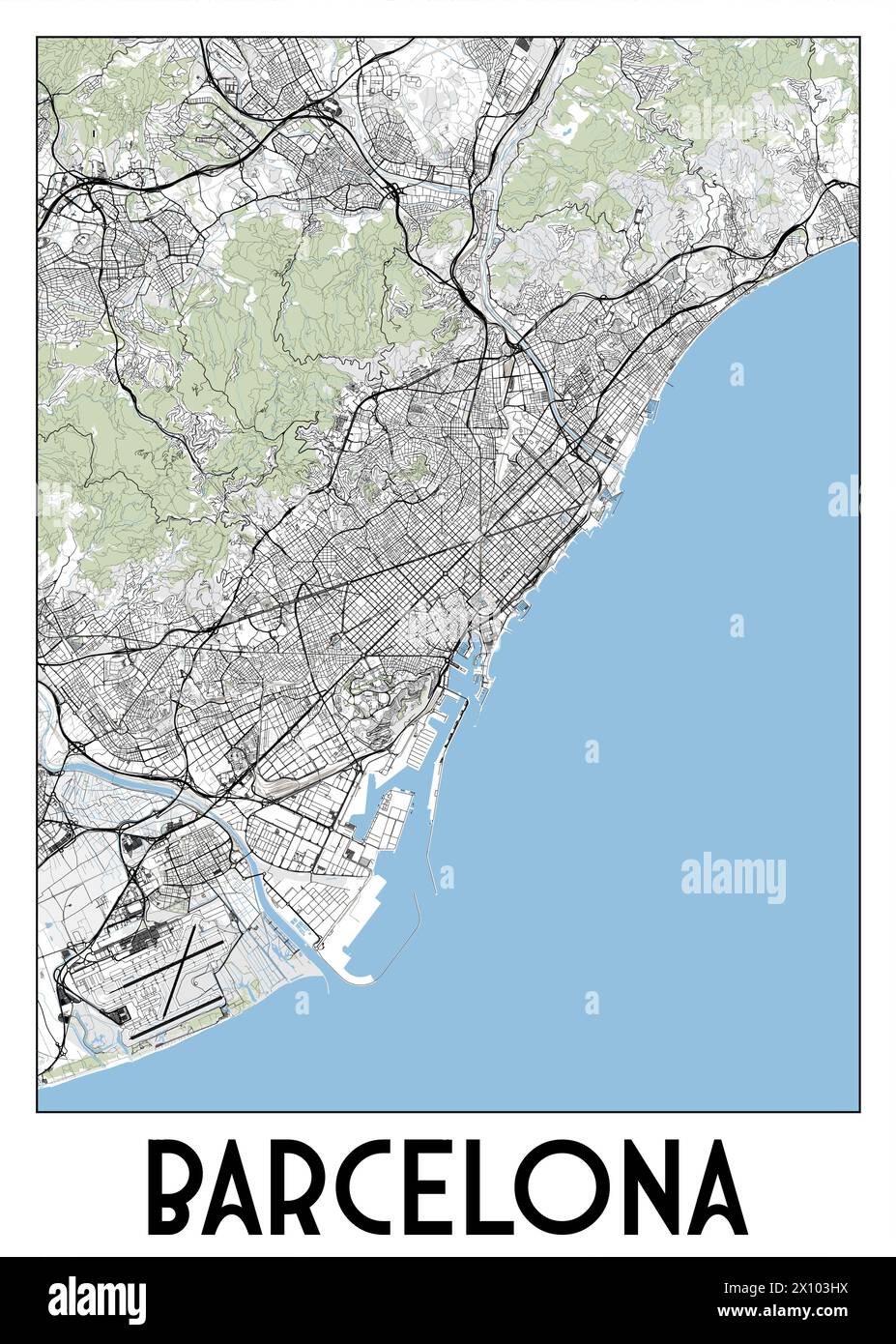 Catalonia district Cut Out Stock Images & Pictures - Alamy