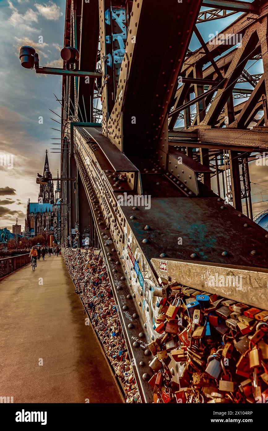 Cologne, Germany, 22 Febuary , 2019. fence between trains and ...