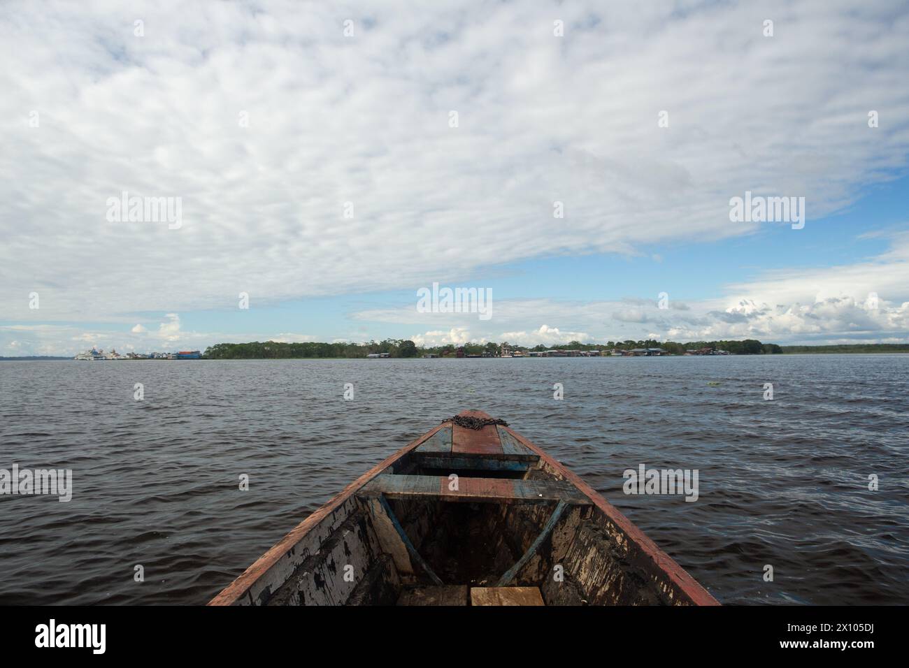A boat ride to where the Itaya River meets the Amazon river outside of ...