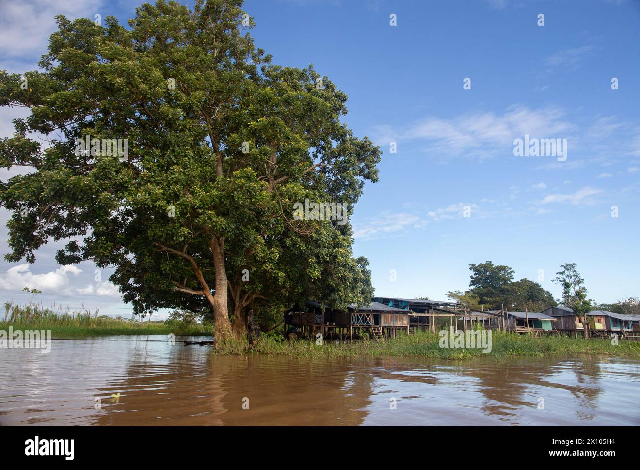 A boat ride to where the Itaya River meets the Amazon river outside of ...