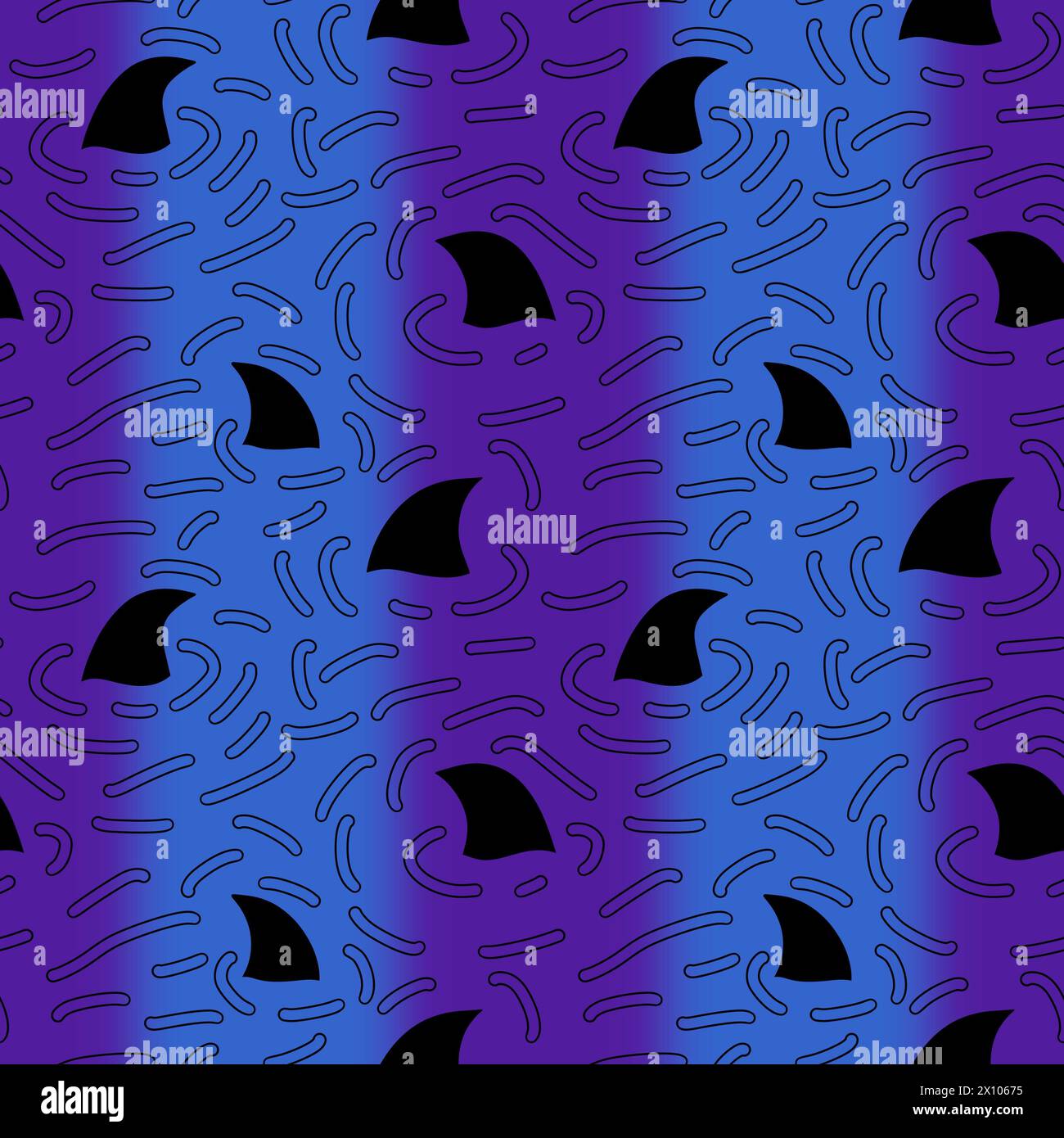 Summer print animals dolphin seamless shark fin pattern for fabrics and ...