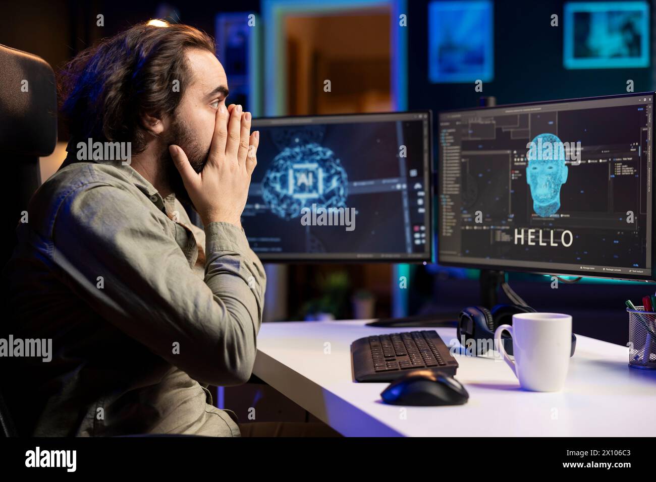Admin confused by AI gaining consciousness, becoming omniscient and saying hello, communicating ...
