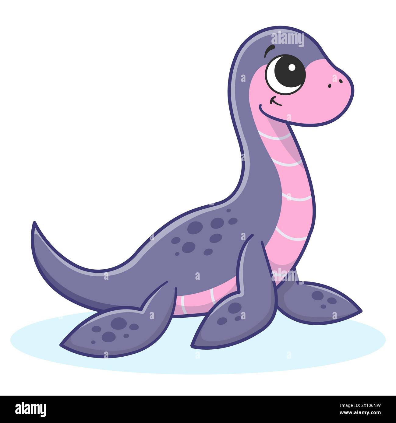Little cute dinosaur. Illustration for children Stock Vector Image ...