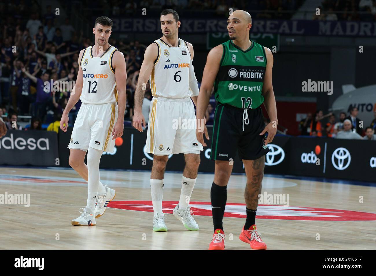 Madrid, Spain. 14th Apr, 2024. Alberto Abalde of Real Madrid during ACB ...