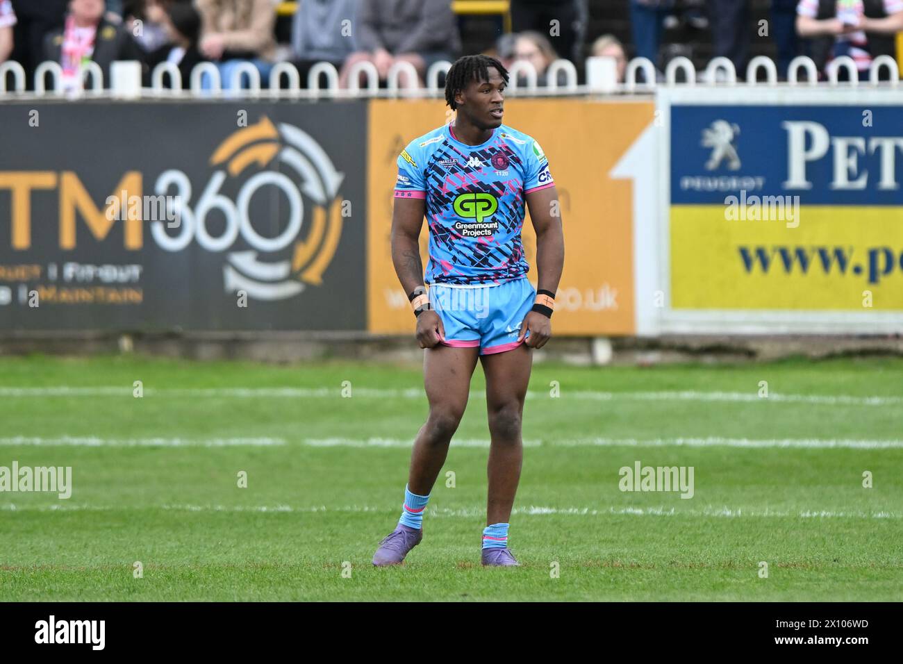 Junior Nsemba of Wigan Warriors during the Betfred Challenge Cup ...