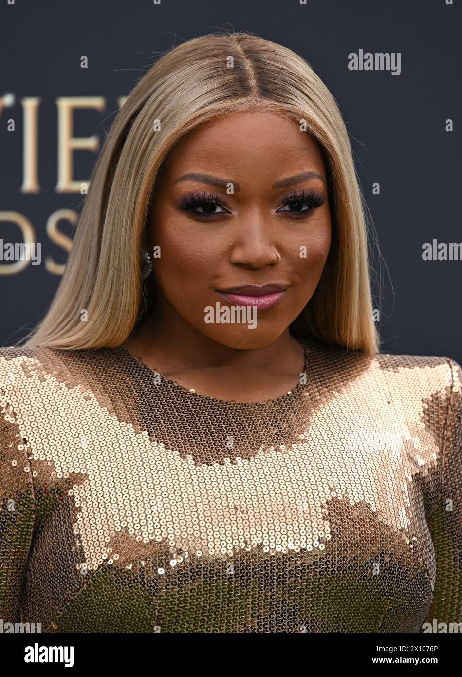 London, UK. April 14th, 2024. Marisha Wallace arriving at The Olivier ...