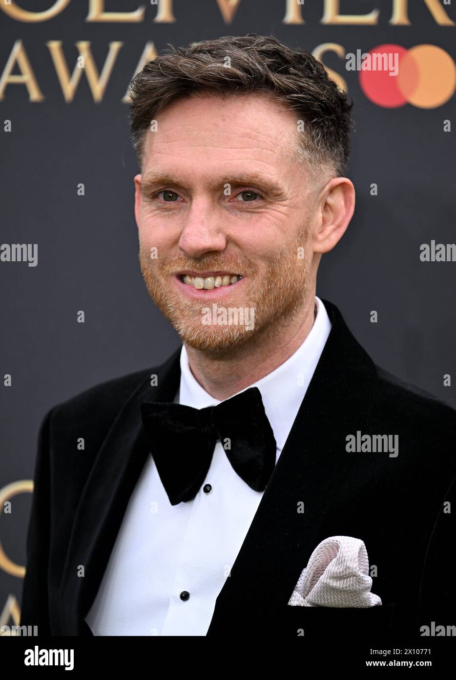 London, UK. April 14th, 2024. Matt Bird arriving at The Olivier Awards ...