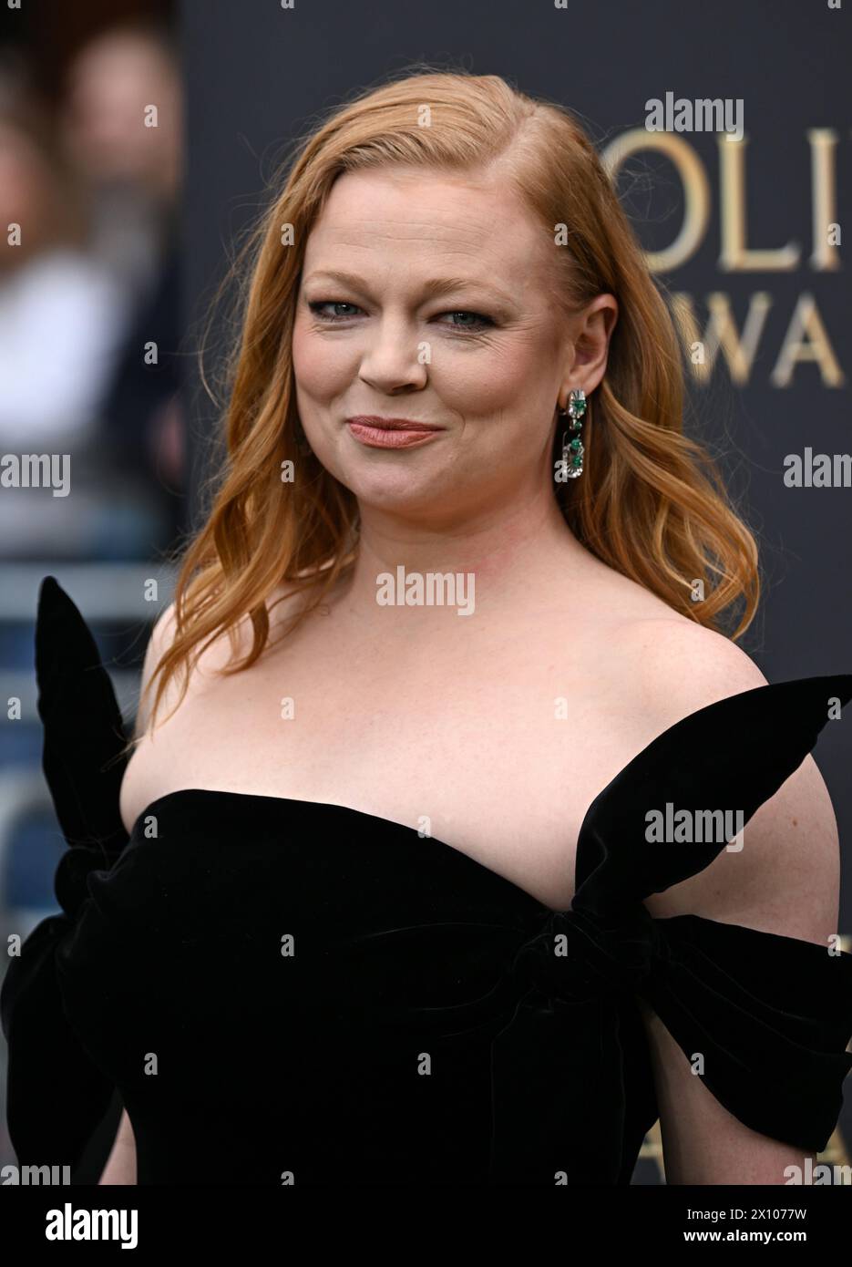 London, UK. April 14th, 2024. Sarah Snook arriving at The Olivier ...
