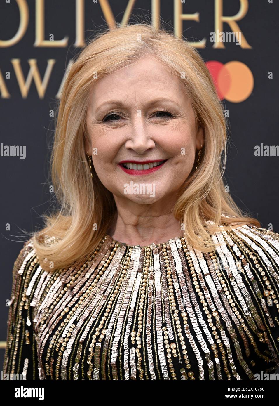 London, UK. April 14th, 2024. Patricia Clarkson arriving at The Olivier ...