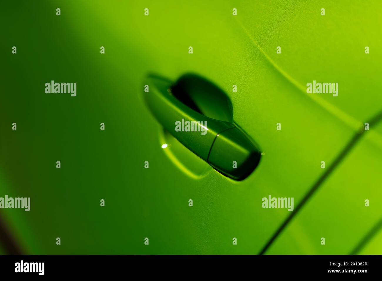 Izmir, Turkey - December 23 2023: Close-up photo of the door handle of ...