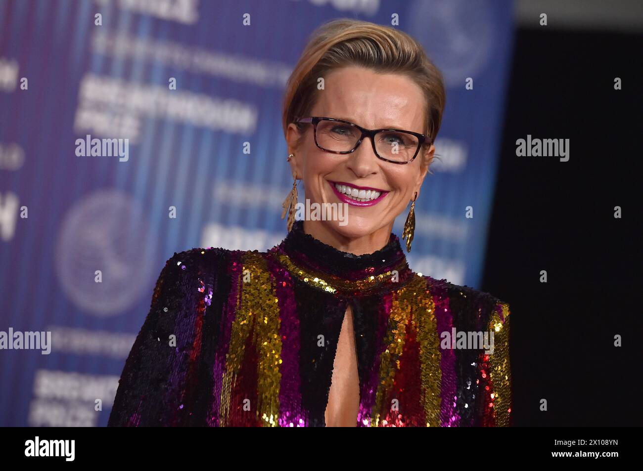 Dame Emma Walmsley arrives at the 10th Breakthrough Prize Ceremony on Saturday, April 13, 2024 ...