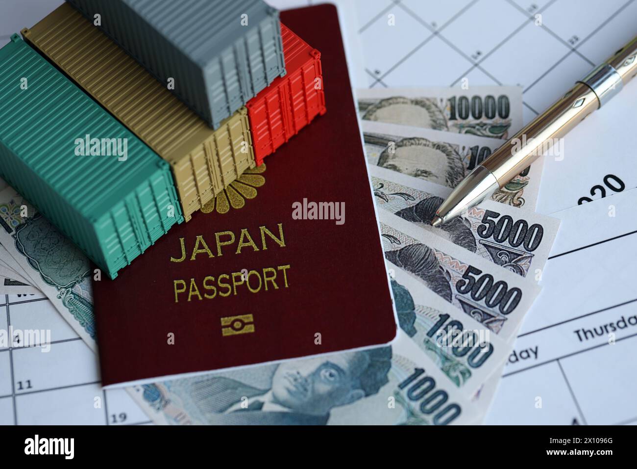 Global business container cargo ship in import export business logistic ...