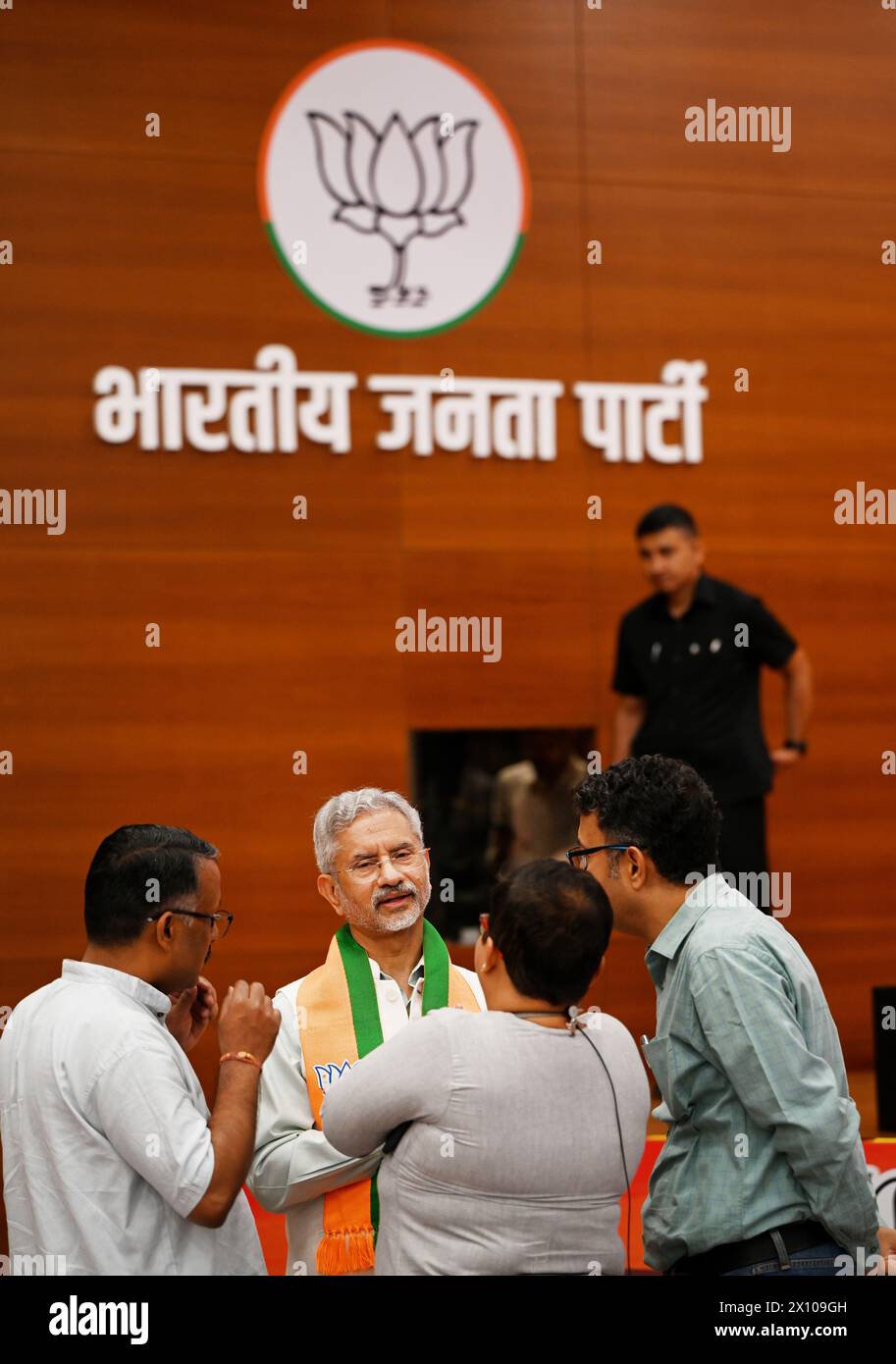 NEW DELHI, INDIA - APRIL 14: External Affaris Minister S. Jaishankar during the launch of BJP's ...