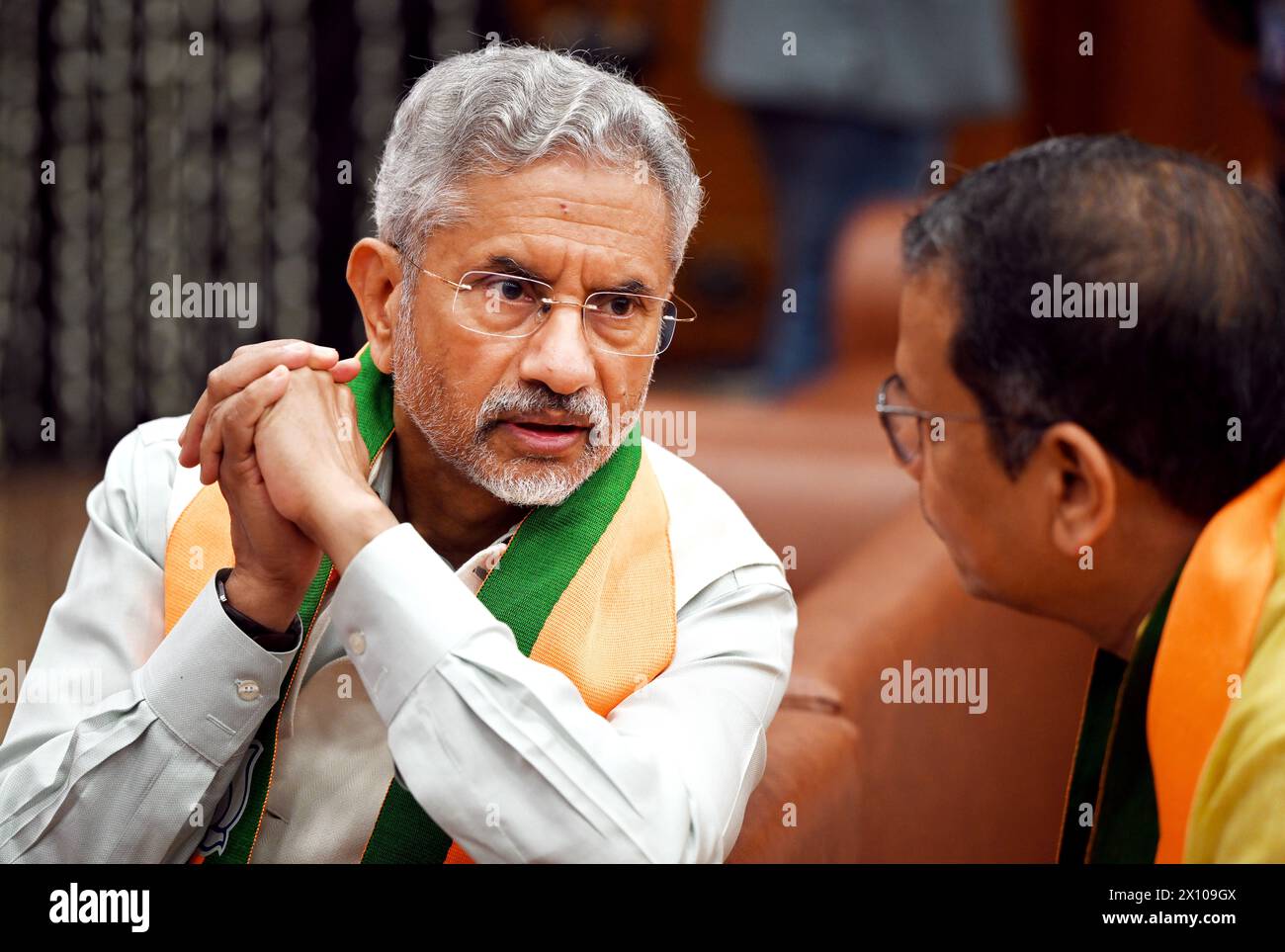 NEW DELHI, INDIA - APRIL 14: External Affaris Minister S. Jaishankar during the launch of BJP's ...