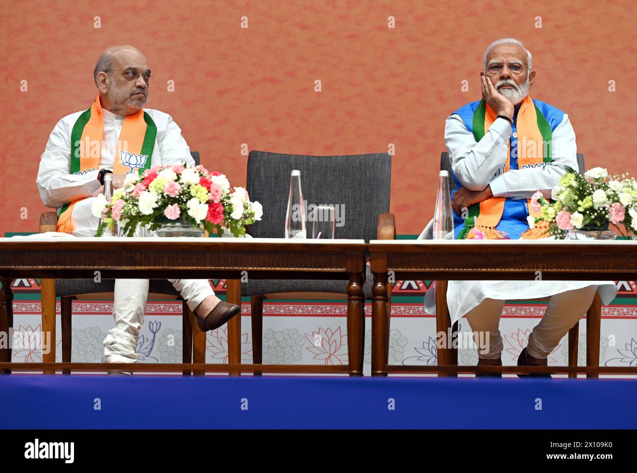 NEW DELHI, INDIA - APRIL 14: Prime Minister Narendra Modi and Home Minister Amit Shah during the ...