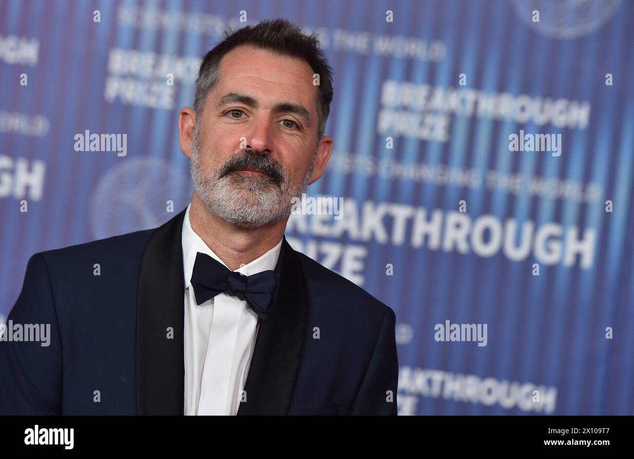 Dr. Andrew Singleton arrives at the 10th Breakthrough Prize Ceremony on Saturday, April 13, 2024 ...