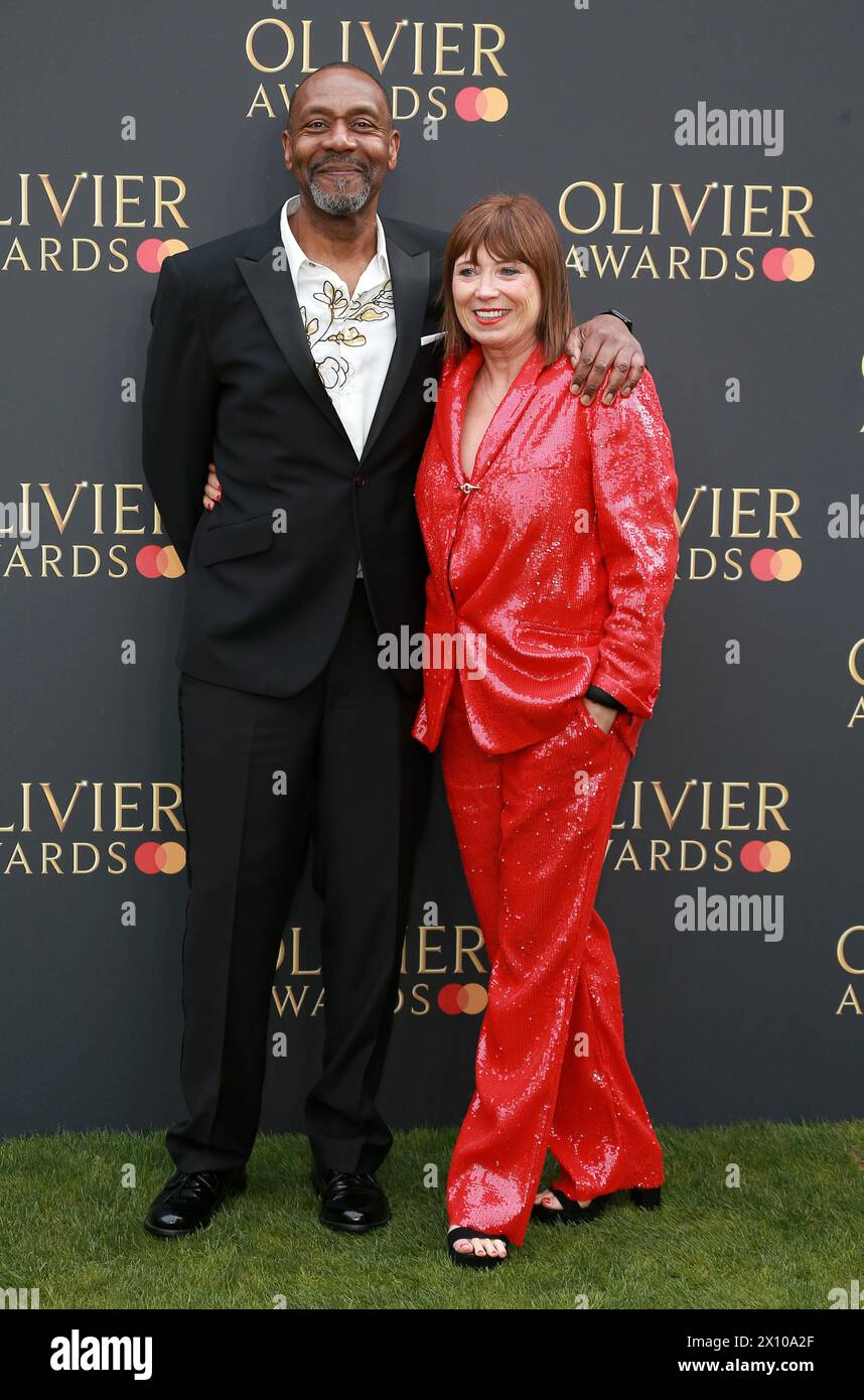 London, UK. 14th Apr, 2024. Lenny Henry and Lisa Makin attend The ...