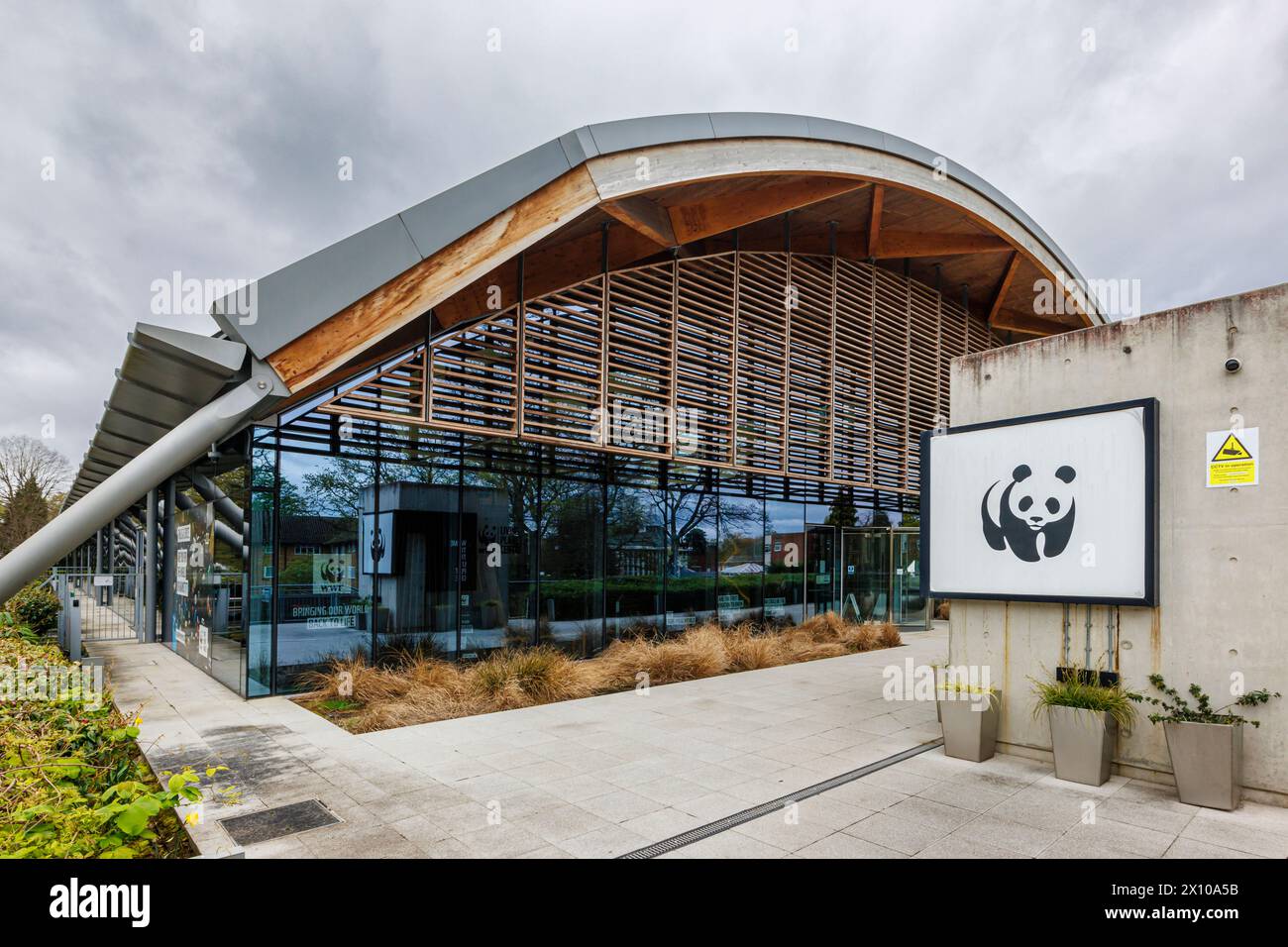 The modern architecture World Wide Fund for Nature (WWF) headquarters ...