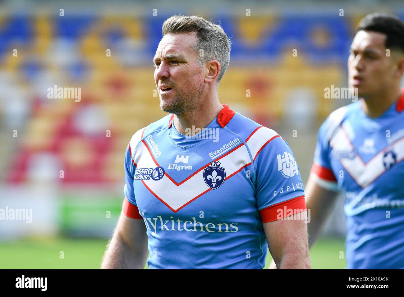 York, England - 14th April 2024 Wakefield Trinity's Matty Ashurst in ...