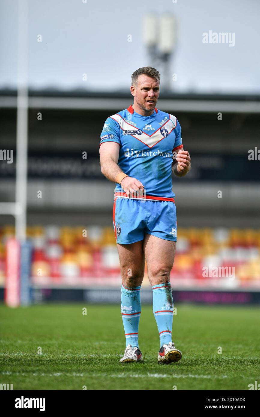 York, England - 14th April 2024 Wakefield Trinity's Matty Ashurst ...